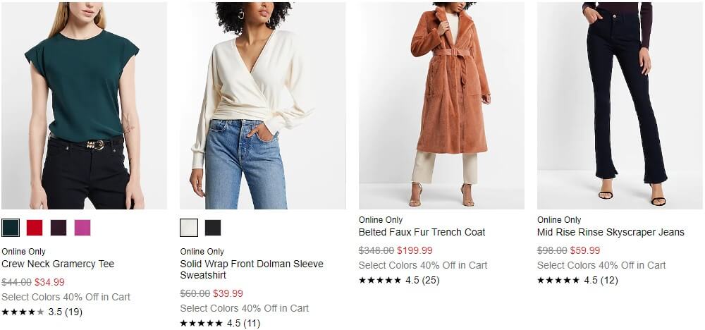 Express Promo Codes Discounts up to 45% Express Coupons for July 2023